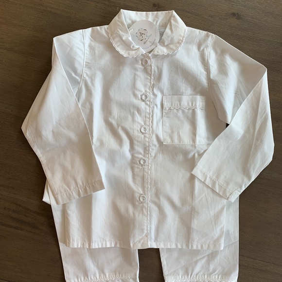 Alegria | Pajamas | New Girls Allegria White Cotton Can Be Monogrammed ...
